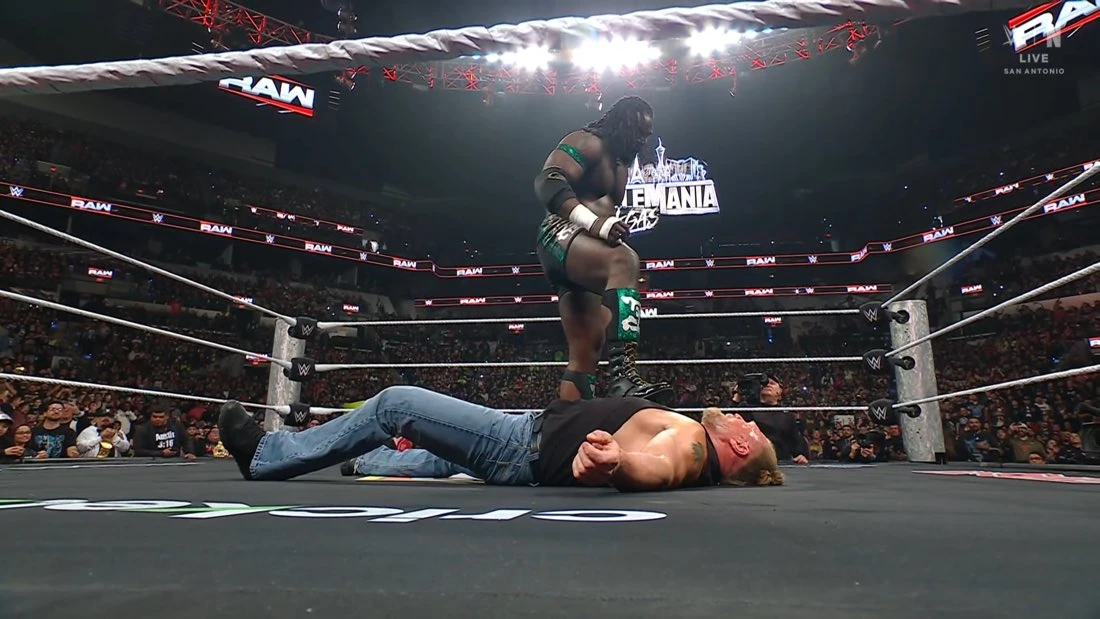 Oba Femi Ambush Confirms Brock Lesnar Match And Shifts Rollins ...