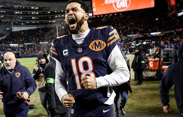 Caleb Williams shreds real cheese after Bears stun Packers in playoff ...